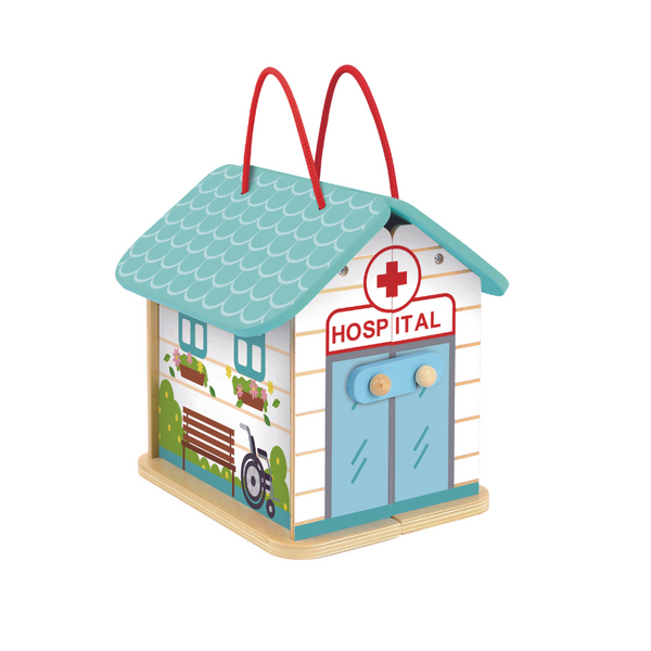 Portable Hospital Playset with Carry Box – Tahi Toy